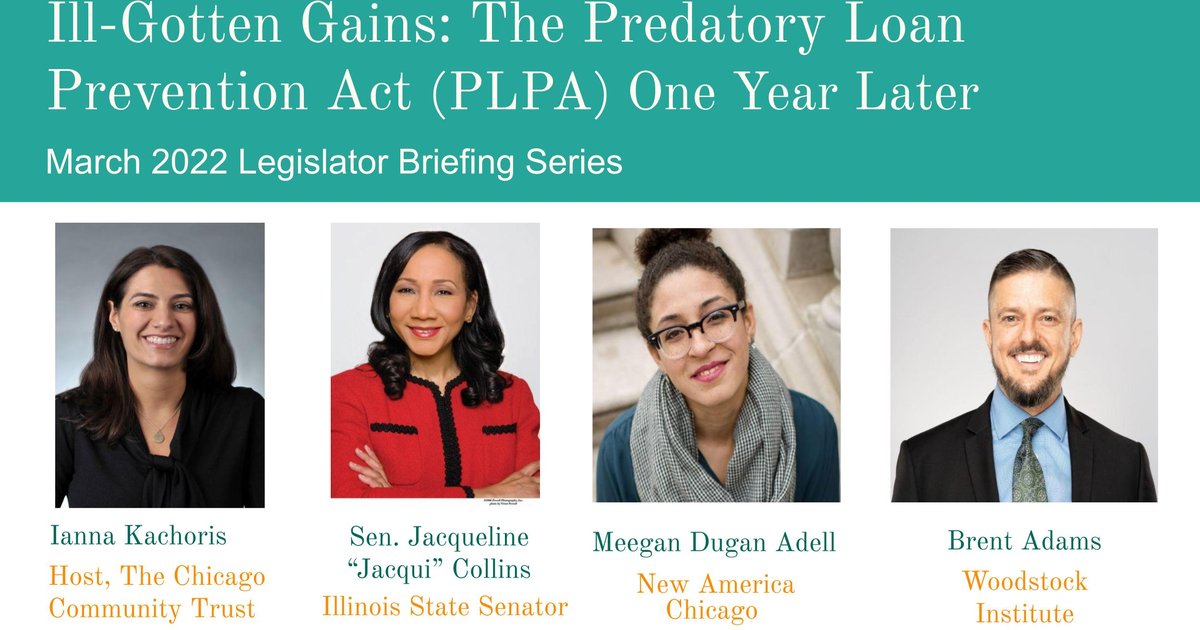 One Year Later: A Virtual Briefing on the Predatory Loan Prevention Act