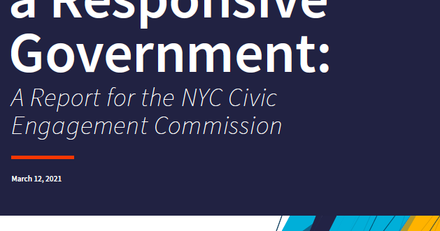 Digital Tools for a Responsive Government: A Report for the NYC Civic ...